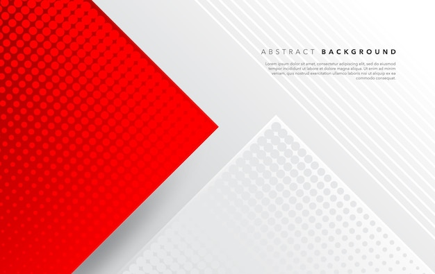 Premium Vector | Red white modern abstract background design Premium Vector | Red white modern abstract background design