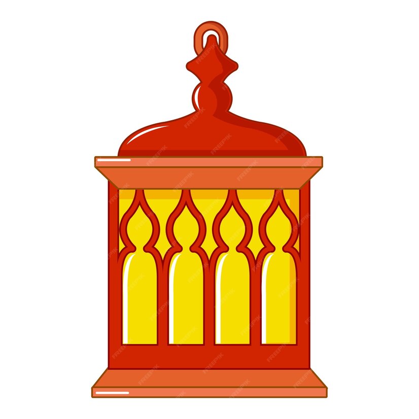 Premium Vector | Red and yellow turkish lantern icon. cartoon ... Premium Vector | Red and yellow turkish lantern icon. cartoon ...