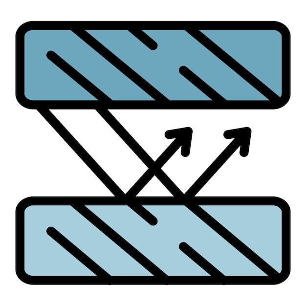 Premium Vector | Reflection in two mirrors icon outline reflection in ... Premium Vector | Reflection in two mirrors icon outline reflection in ...