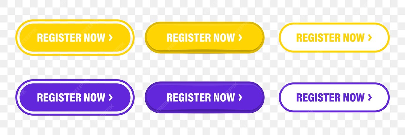 Premium Vector | Register now buttons registration web buttons set ...