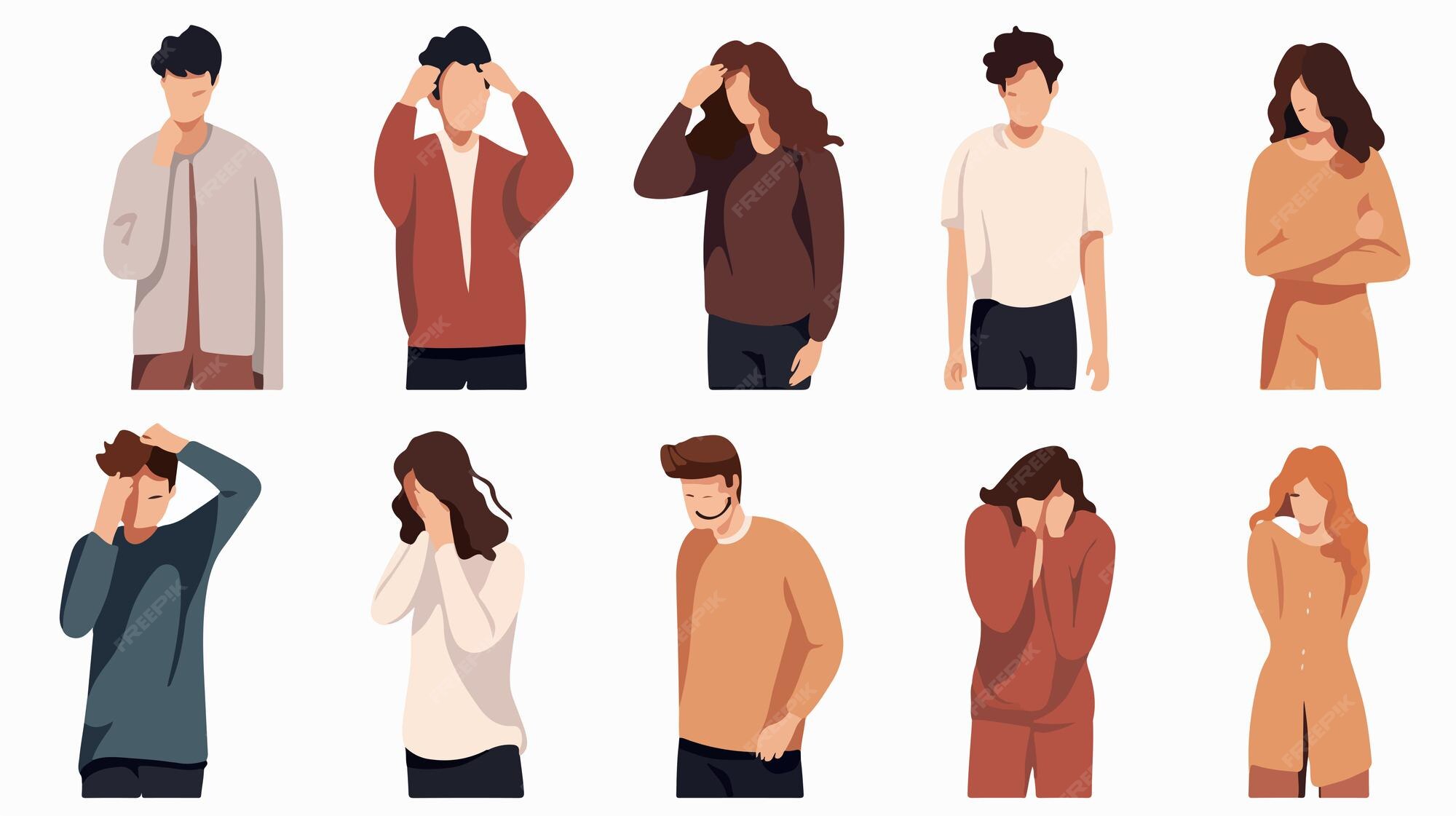 Regret and Embarrassment in Vector Illustration | Premium AI-generated ... Regret and Embarrassment in Vector Illustration | Premium AI-generated ...
