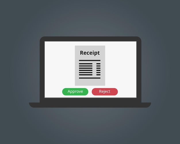 Premium Vector | Reimbursement software to approve or reject expense ... Premium Vector | Reimbursement software to approve or reject expense ...