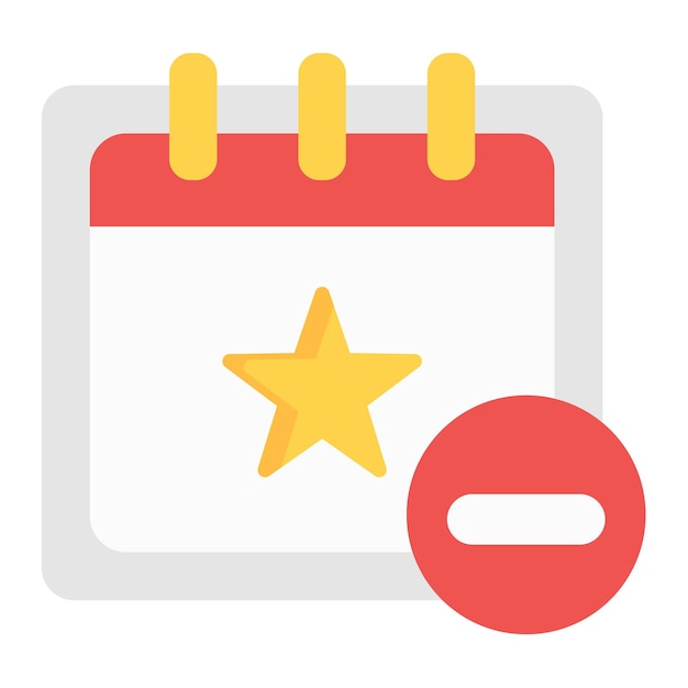 Premium Vector Remove Event Vector Illustration Style
