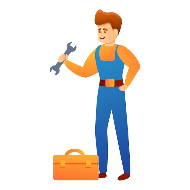 Premium Vector | Repairman steel toolbox icon Cartoon of repairman ... Premium Vector | Repairman steel toolbox icon Cartoon of repairman ...