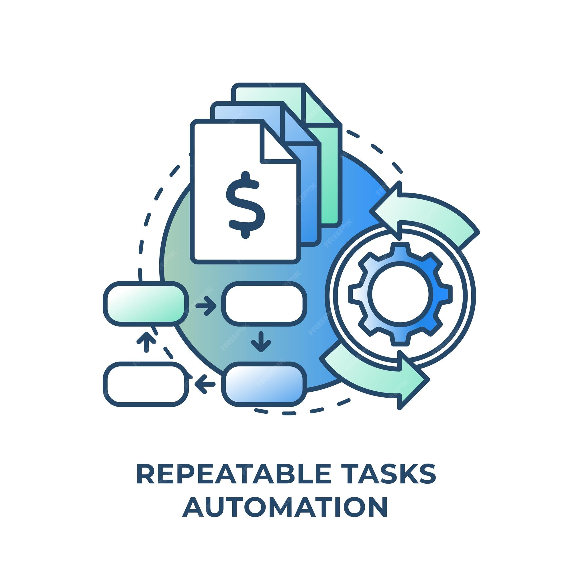 Premium Vector | Repeatable tasks automation concept icon payroll ... Premium Vector | Repeatable tasks automation concept icon payroll ...