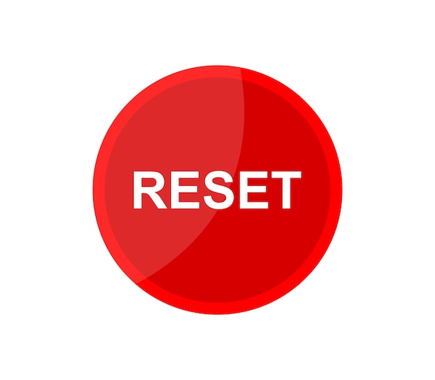 Premium Vector | Reset button Premium Vector | Reset button