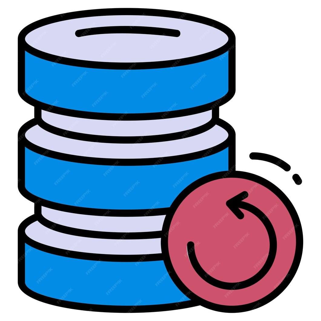 Premium Vector Restart Or Restore Machine Database Server Recovery