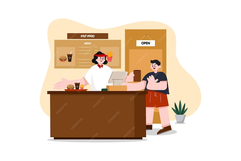 Premium Vector | Restaurant Service flat illustration concept on white ... Premium Vector | Restaurant Service flat illustration concept on white ...