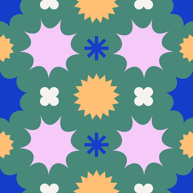 Premium Vector | Retro geometric vector seamless pattern Premium Vector | Retro geometric vector seamless pattern