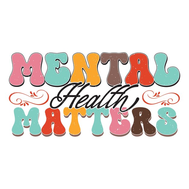 Premium Vector Retro Mental Health Design