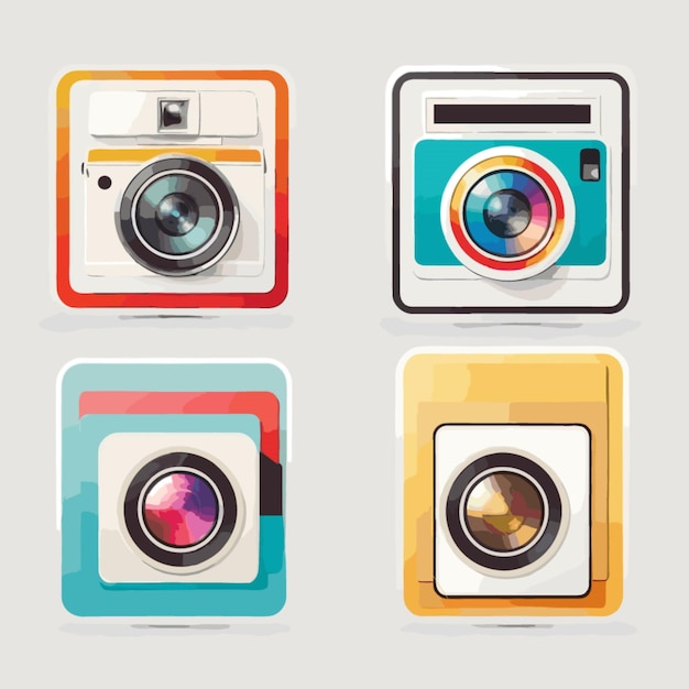 Premium Vector | Retro polaroid frames vector Premium Vector | Retro polaroid frames vector