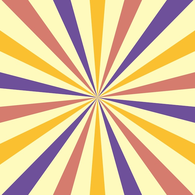 Premium Vector Retro Style Sunburst Vector Background