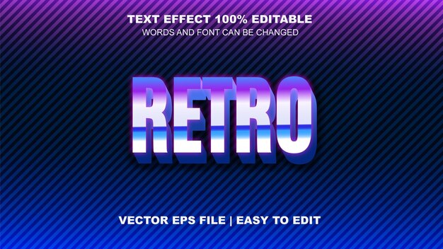Premium Vector | Retro style text effect with pink glow and shadow ... Premium Vector | Retro style text effect with pink glow and shadow ...