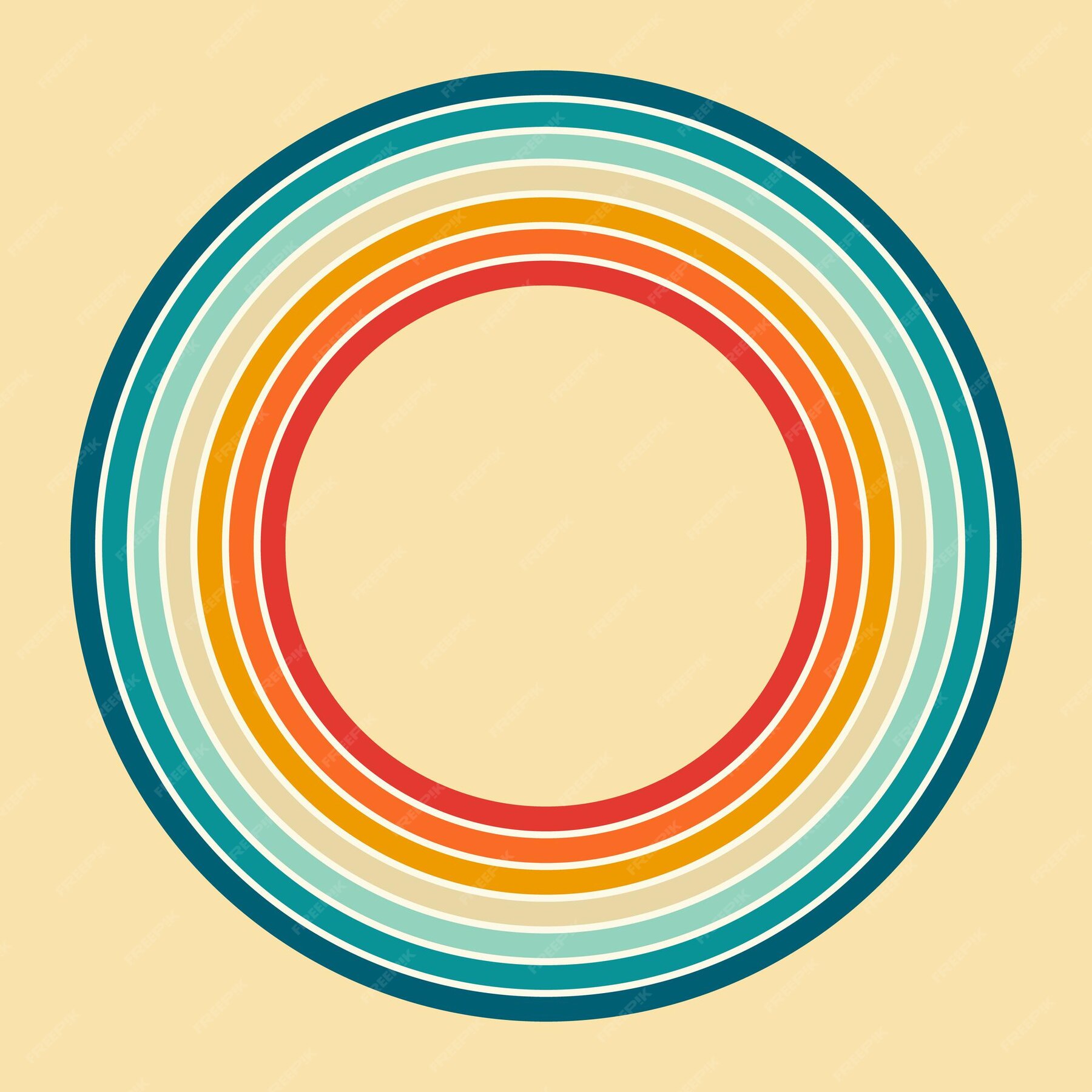 Premium Vector Retro Vintage 70s Style Stripes Background Poster