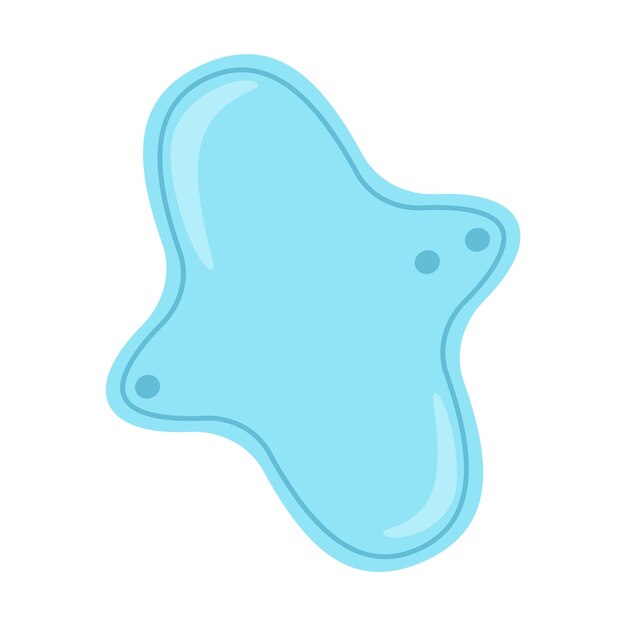 Premium Vector Reusable Menstrual Period Pad Womens Intimate Hygiene Item Simple Vector Flat