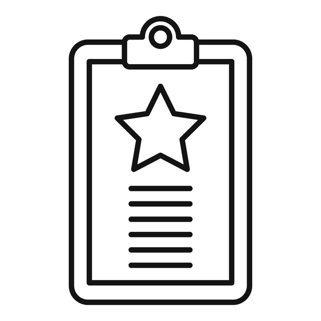 Premium Vector Review Clipboard Icon Outline Vector Service