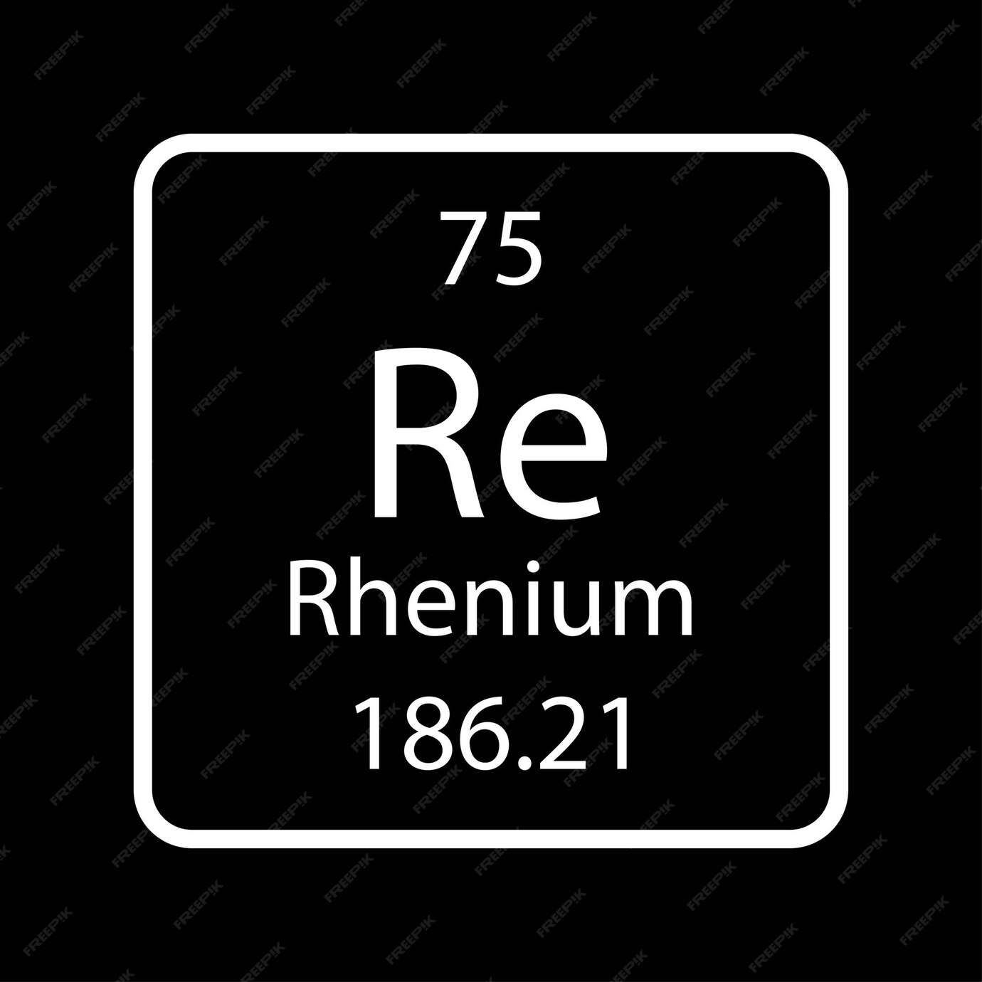Premium Vector | Rhenium symbol chemical element of the periodic table ... Premium Vector | Rhenium symbol chemical element of the periodic table ...