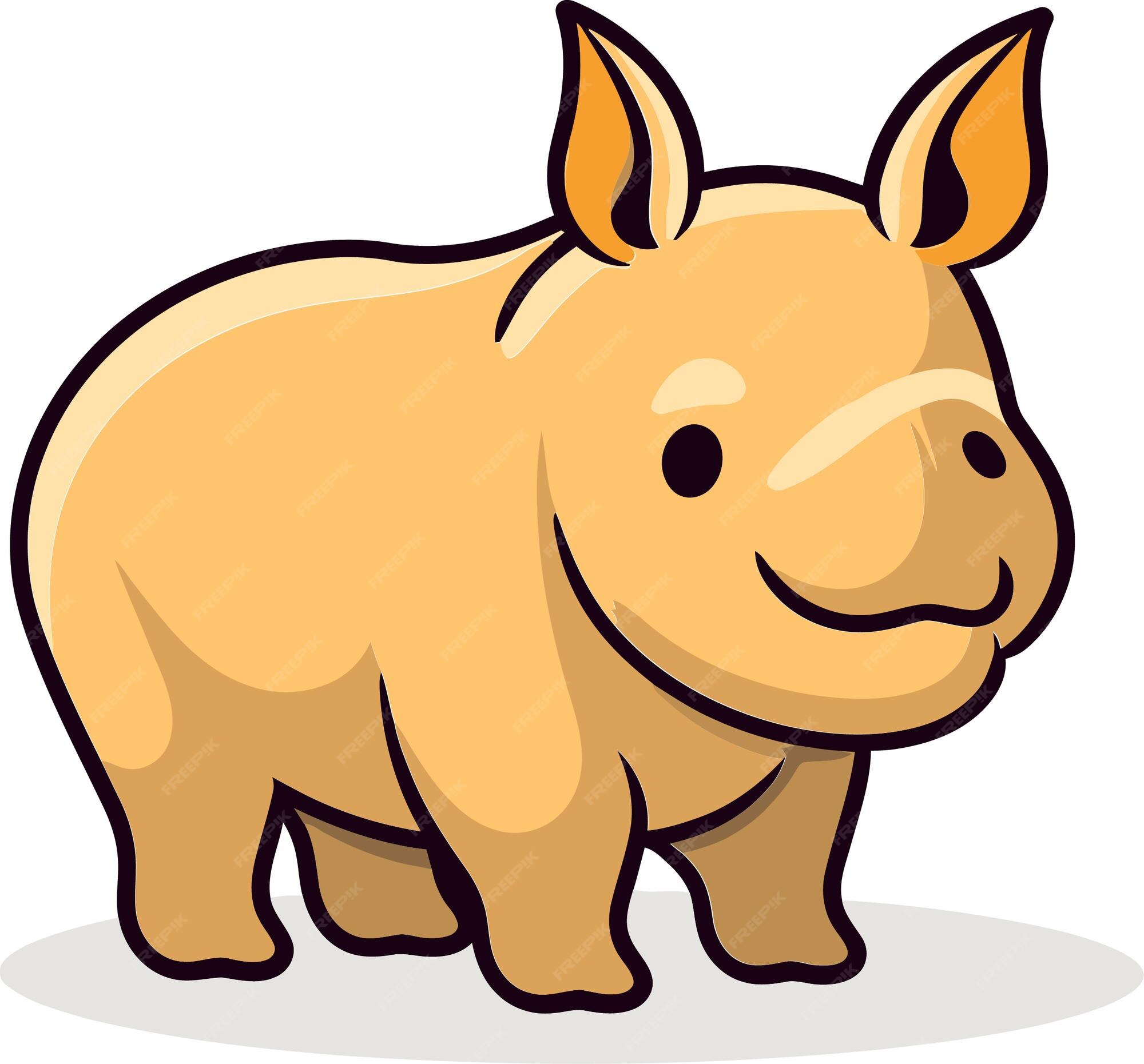 Premium Vector | Rhino Outline Vector IllustrationVector Rhino Logo Design Premium Vector | Rhino Outline Vector IllustrationVector Rhino Logo Design