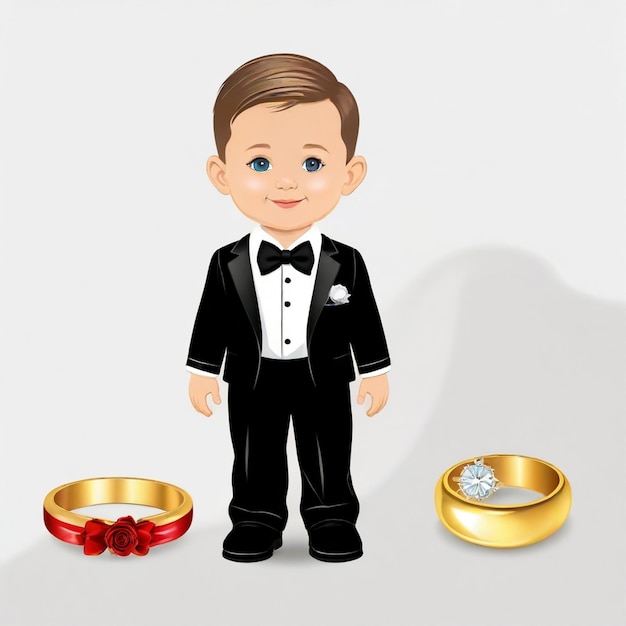 Ring_Bearer vector set white background isolated | Premium AI-generated ... Ring_Bearer vector set white background isolated | Premium AI-generated ...