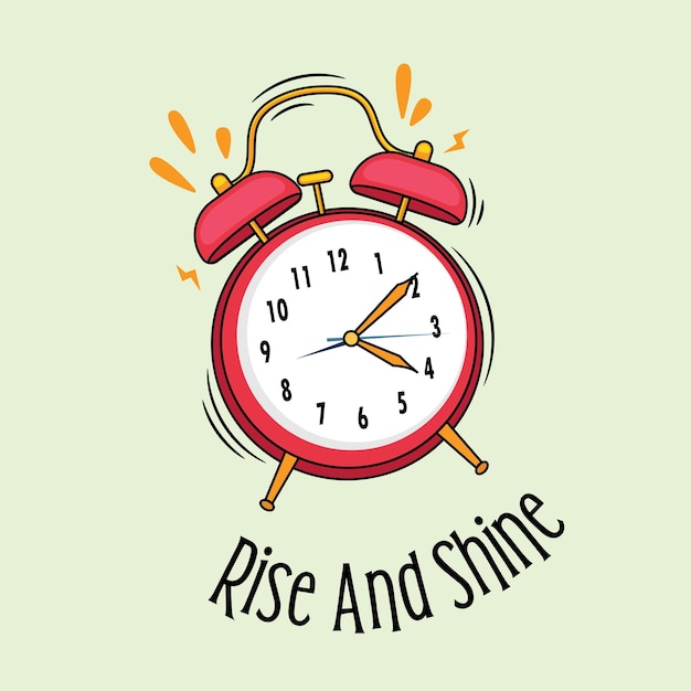 Premium Vector | Ringing red alarm clock illustration vector in cartoon ... Premium Vector | Ringing red alarm clock illustration vector in cartoon ...