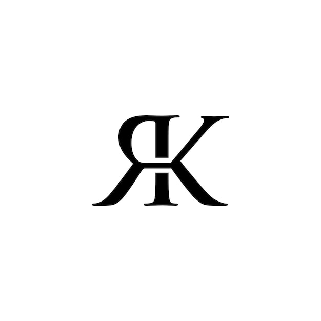 Premium Vector | Rk logo design Premium Vector | Rk logo design