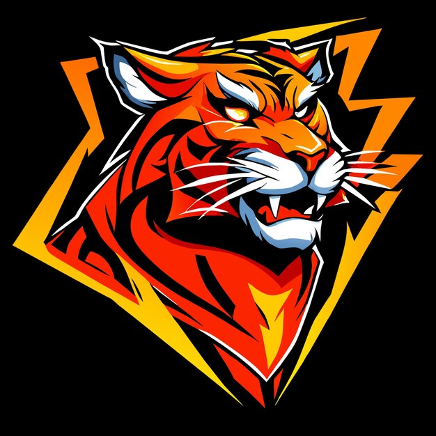 Premium Vector | Roaring tiger graphics visual dominance unleashed Premium Vector | Roaring tiger graphics visual dominance unleashed