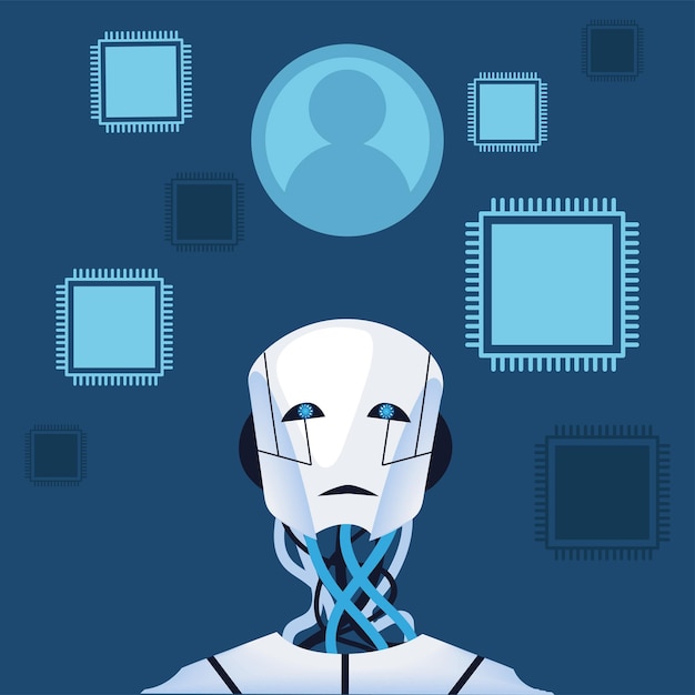 Premium Vector | Robot artificial intelligence Premium Vector | Robot artificial intelligence
