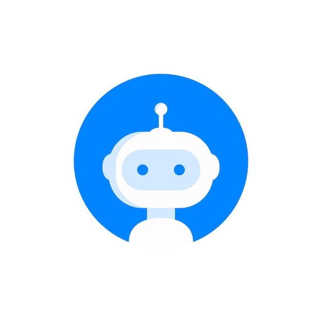 Premium Vector | Robot in circle vector icon Premium Vector | Robot in circle vector icon
