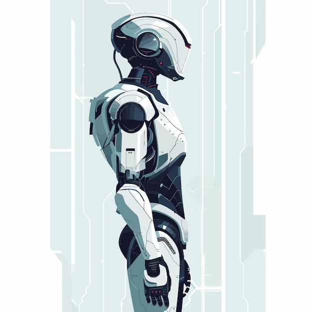 Premium Vector | Robot futuristic Premium Vector | Robot futuristic