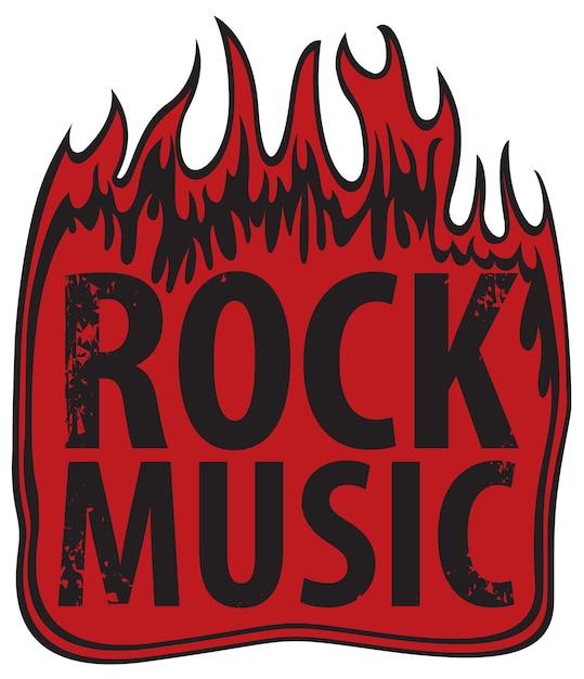Premium Vector Rock And Roll Emblem