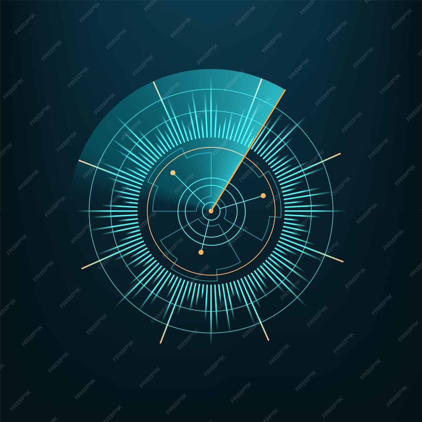 Premium Vector | Round circle futuristic chart HUD interface space game ...