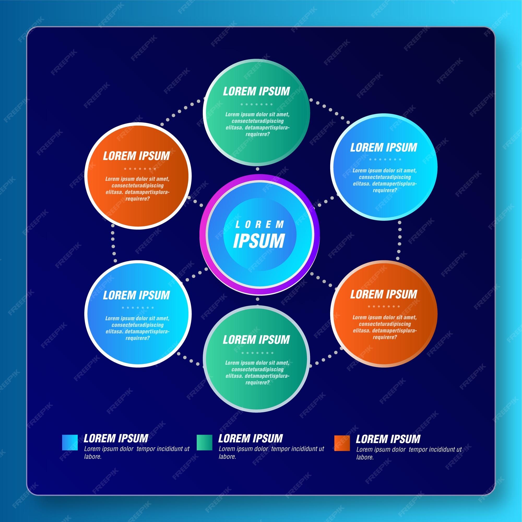 Premium Vector | Round Color Chart Premium Vector | Round Color Chart