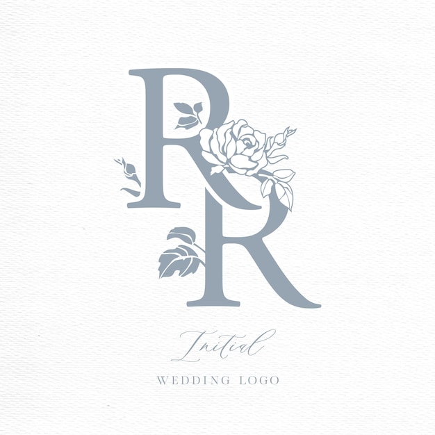 Premium Vector | Rr initial monogram wedding logo Premium Vector | Rr initial monogram wedding logo