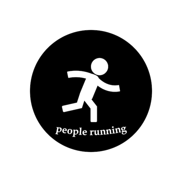 Premium Vector | Running man icon vector Premium Vector | Running man icon vector