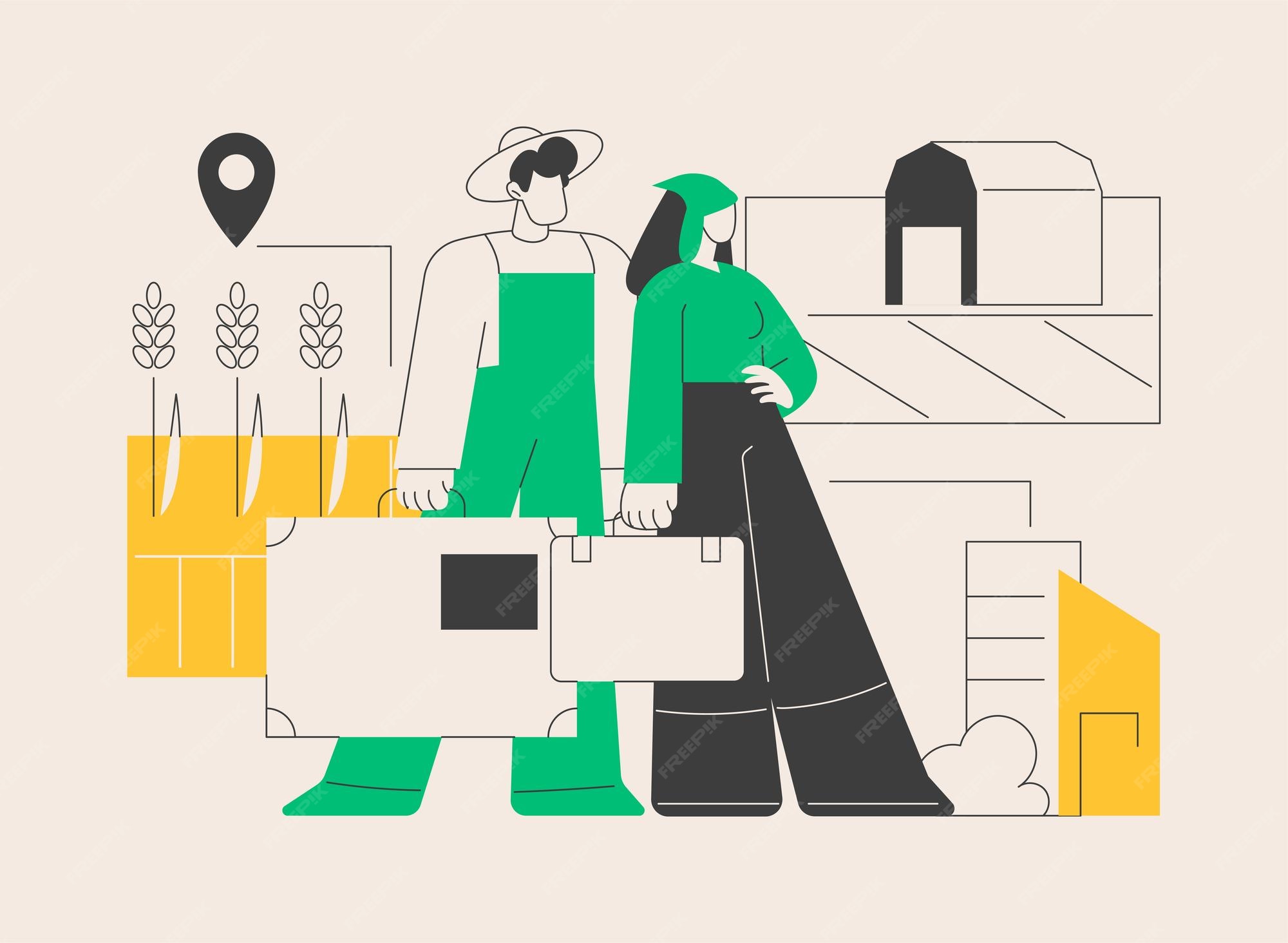 Premium Vector | Rural migration abstract concept vector illustration ... Premium Vector | Rural migration abstract concept vector illustration ...
