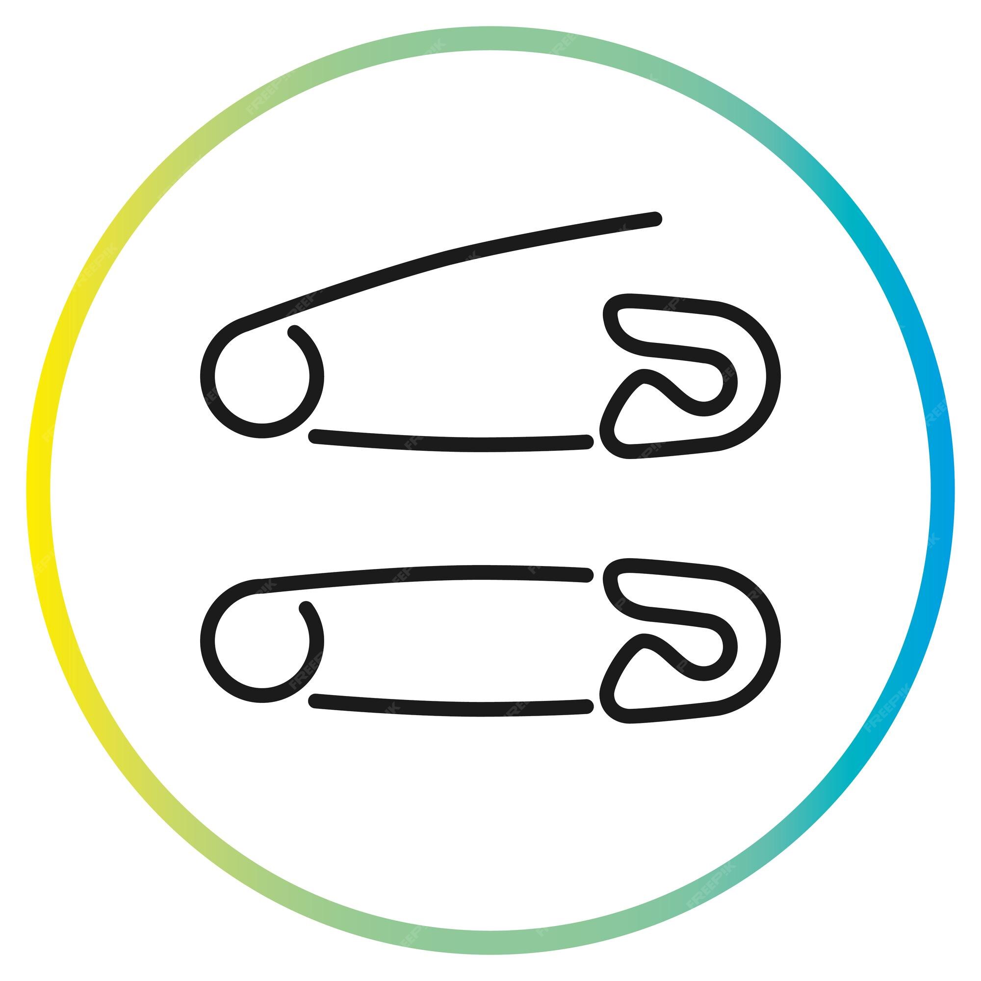Premium Vector | Safety pin icon Premium Vector | Safety pin icon