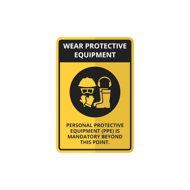 Premium Vector | Safety Signs Vector Construction Sign Safety First Signage Premium Vector | Safety Signs Vector Construction Sign Safety First Signage