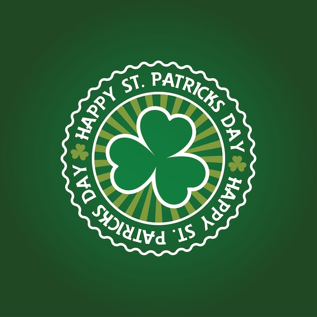 Premium Vector | Saint patrick's day badge logo in vector template. Premium Vector | Saint patrick's day badge logo in vector template.
