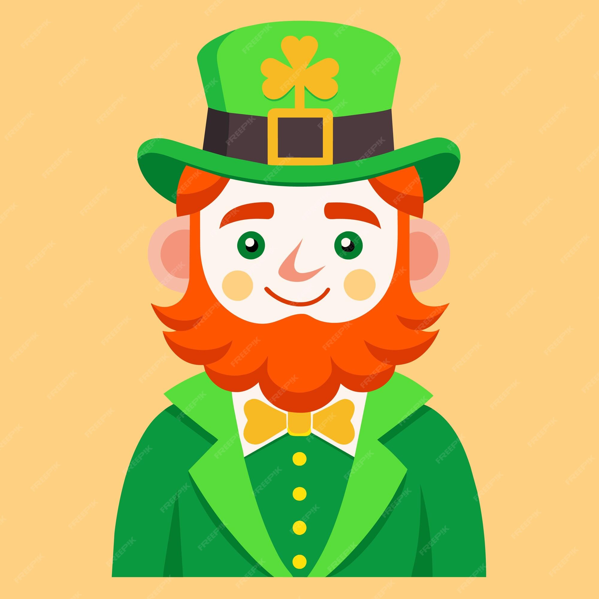 Premium Vector Saint Patricks Day Celebration Leprechaun Character