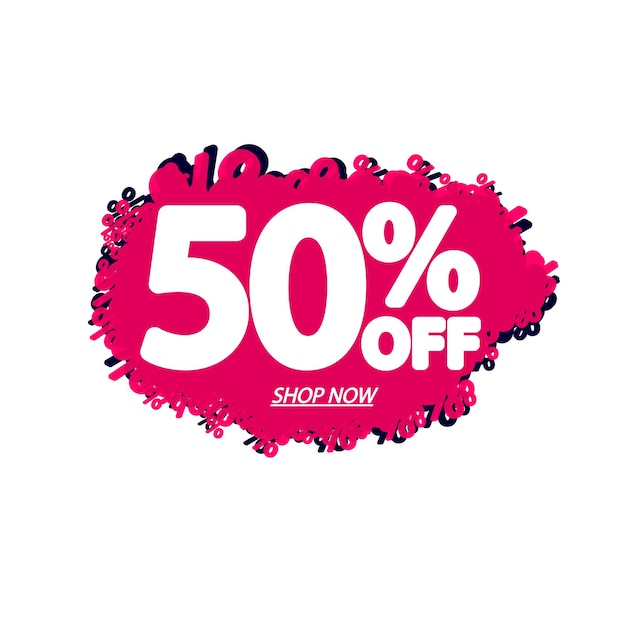 Premium Vector | Sale 50 off poster design template Premium Vector | Sale 50 off poster design template