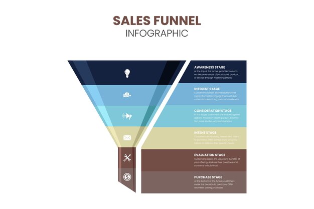 6 Steps Funnel Vectors & Illustrations for Free Download 6 Steps Funnel Vectors & Illustrations for Free Download