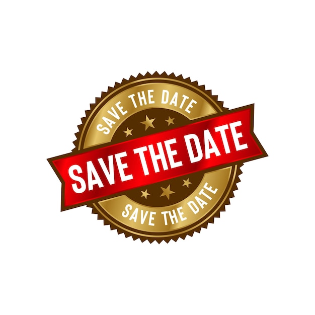 Premium Vector | Save the Date Stamp Seal Vector Template Premium Vector | Save the Date Stamp Seal Vector Template
