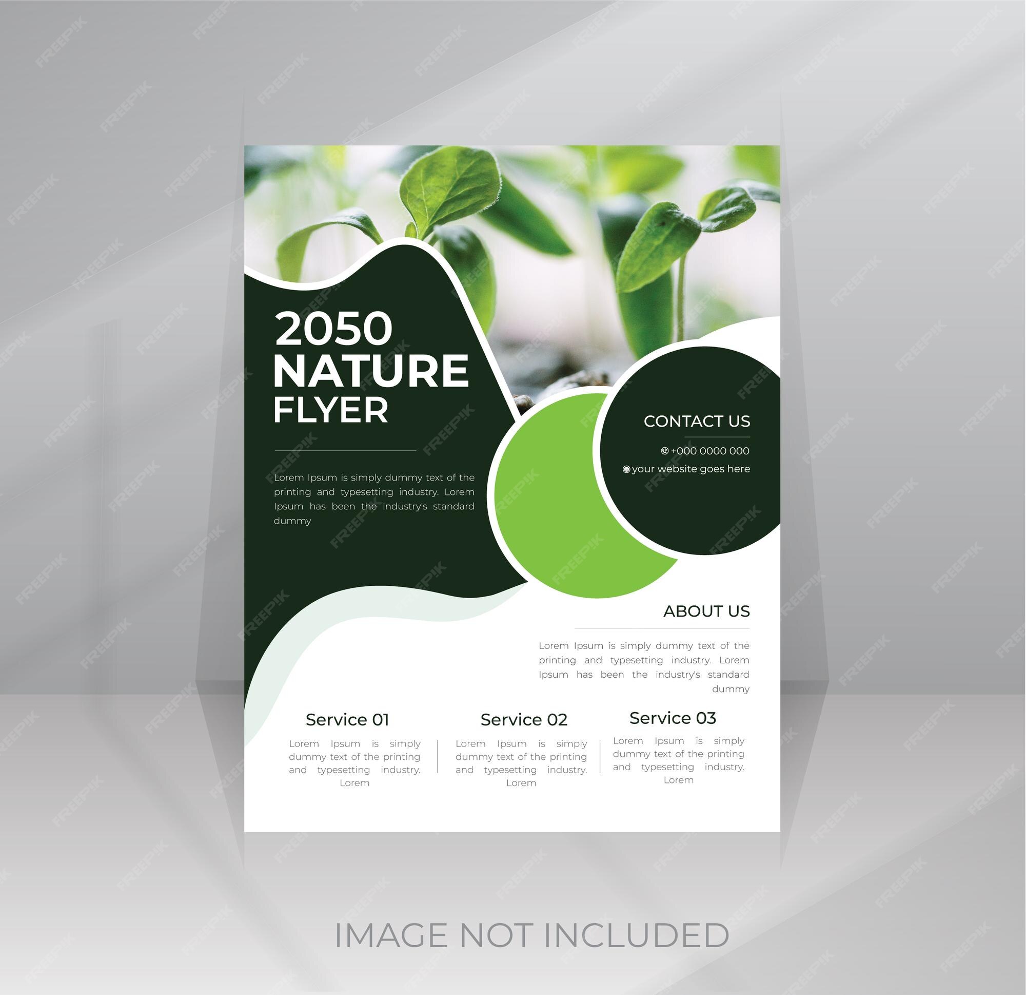Premium Vector | Save green save world nature flyer poster template Premium Vector | Save green save world nature flyer poster template