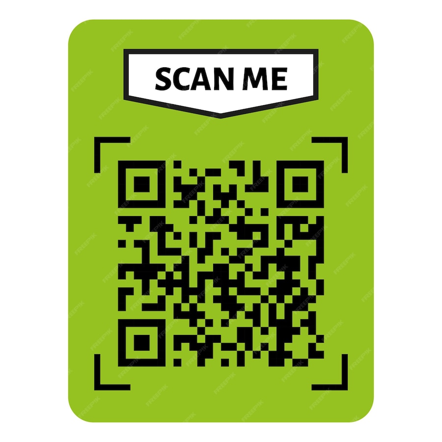 Premium Vector | Scan me qr code design qr code for payment text ...