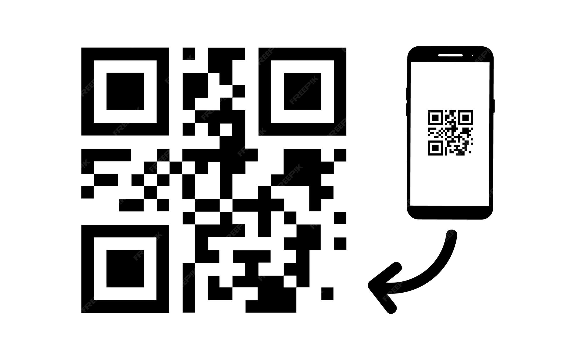 Premium Vector Scan Qr Code Icon Vector Qr Code Sample For Smartphone Scanning Qr Code