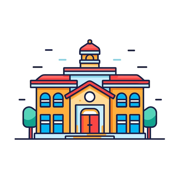 Premium Vector | School building vector vector for tshirt Premium Vector | School building vector vector for tshirt