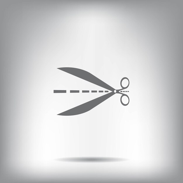 Premium Vector | Scissors icon vector illustration flat design style Premium Vector | Scissors icon vector illustration flat design style