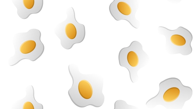 Premium Vector Scrambled Eggs On A White Background Vector