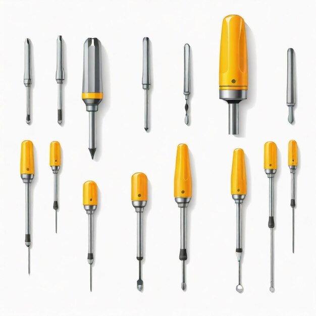 Screwdriver detailed vector set | Premium AI-generated vector Screwdriver detailed vector set | Premium AI-generated vector