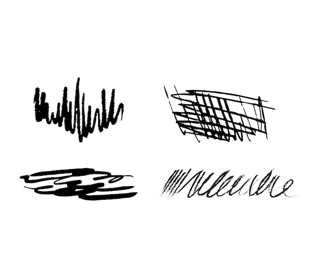 Premium Vector | Scribble texture collection Premium Vector | Scribble texture collection